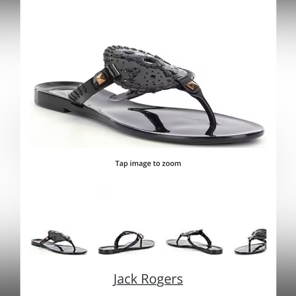 Jack Rogers | Shoes | Jack Rogers Georgica Studded Whipstitched Slipon ...